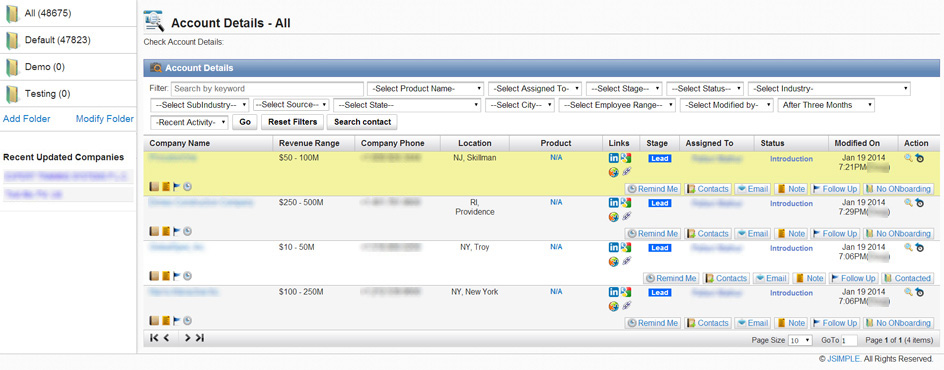 JSIMPLE Sales Tool Tutorial